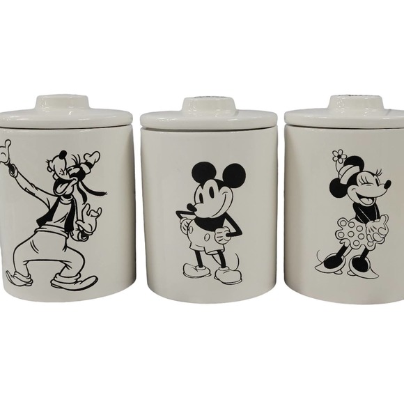 Disney | Kitchen | Set Of 3 Disney And Friends Mickey Mouse Minnie ...